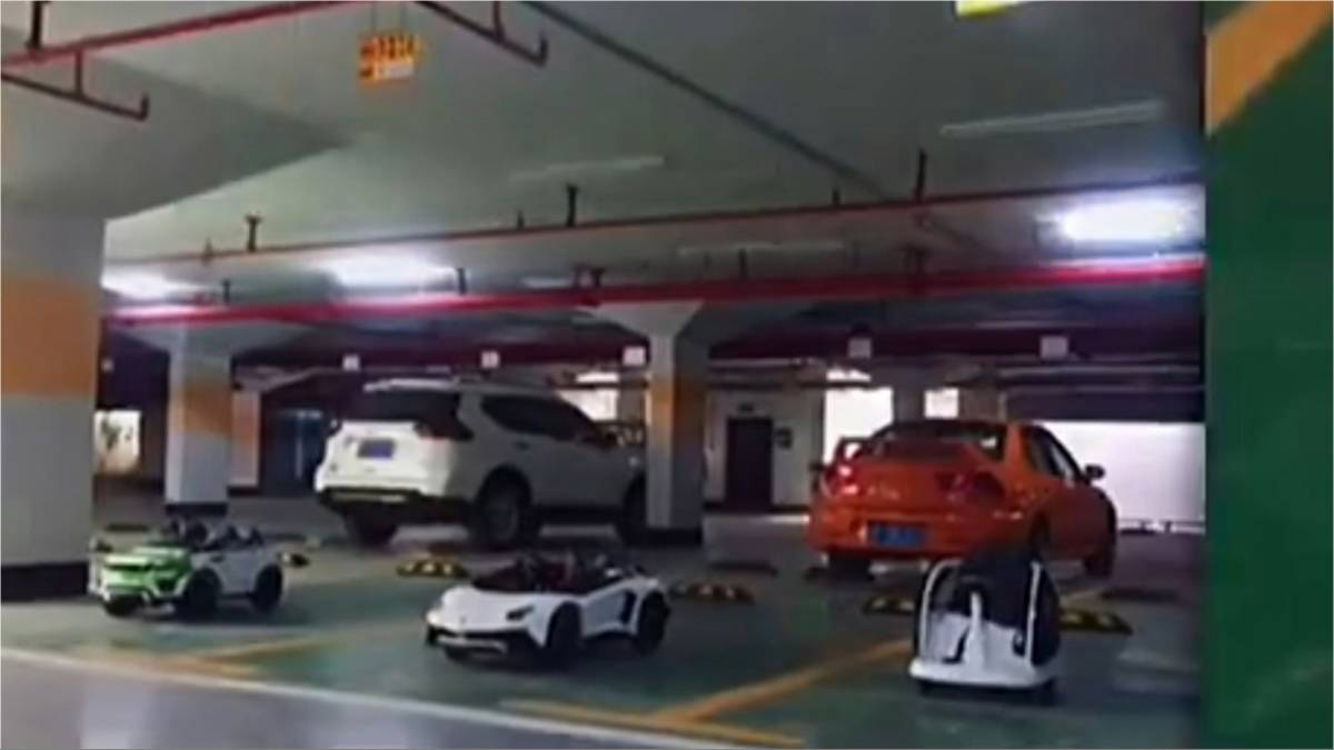 Outrage as wealthy resident reserves garage spaces with TOY cars ...